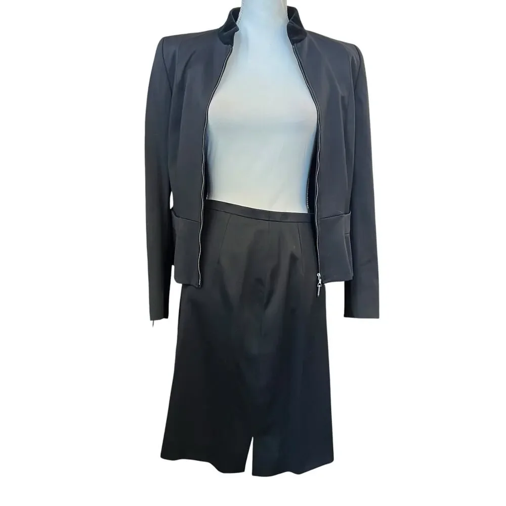 Escada by Margaretha Ley | Skirts | Escada Margaretha Ley Black Skirt ...